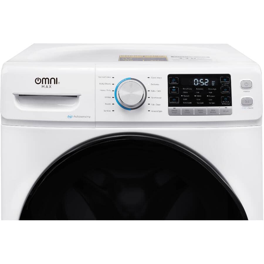 OMNIMAX 27" 5.2 cu. ft. Front Load Washer (OMH52N3AWW) | Home Hardware