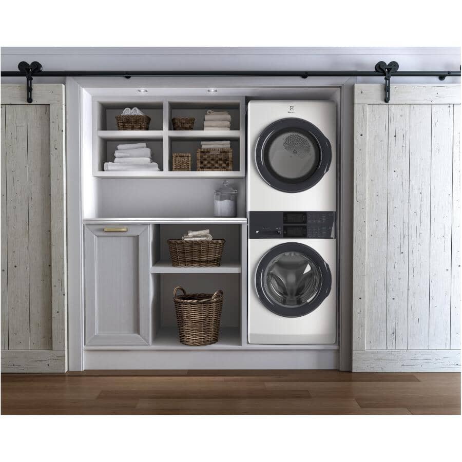 ELECTROLUX 27" Laundry Tower 5.1 cu. ft. Front Load Washer & 8 cu. ft ...