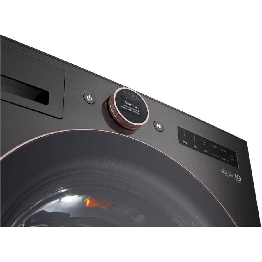 LG 27" 5.8 cu. ft. Mega Capacity Smart Front Load Washer (WM6500HBA ...