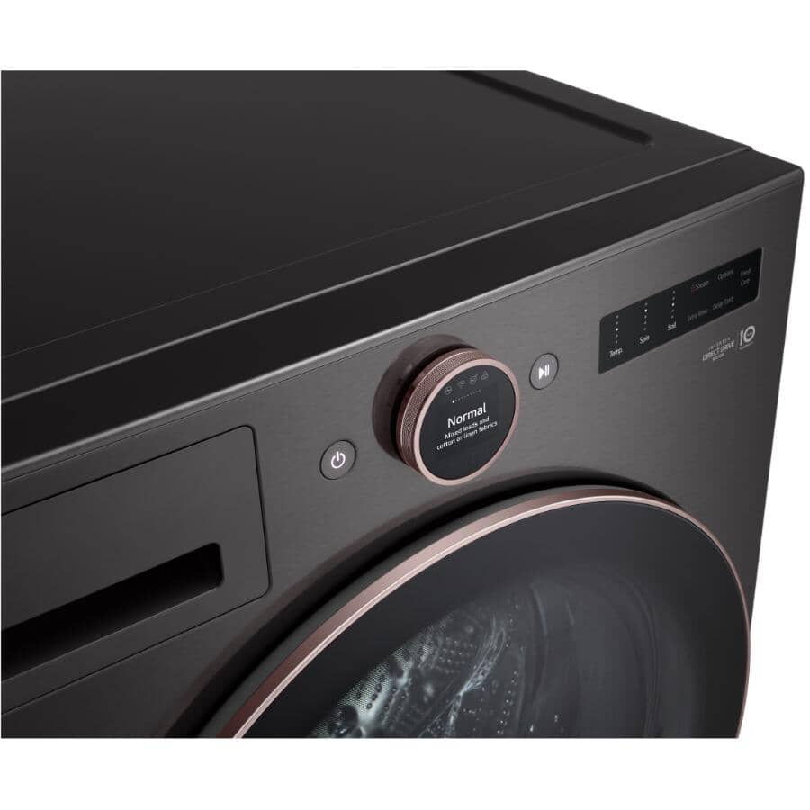 LG 27" 5.8 cu. ft. Mega Capacity Smart Front Load Washer (WM6500HBA ...