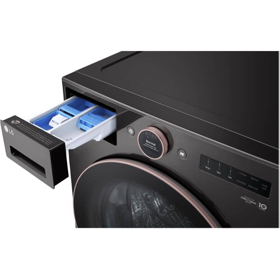 LG 27" 5.8 cu. ft. Mega Capacity Smart Front Load Washer (WM6500HBA ...