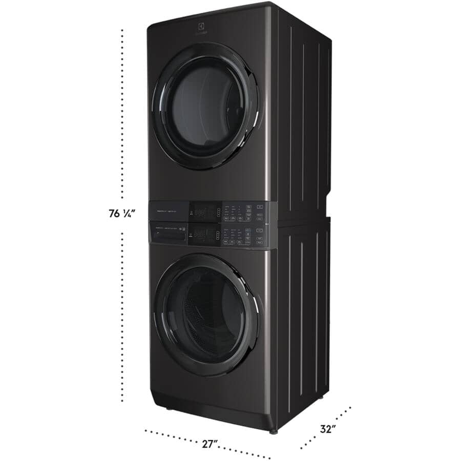 ELECTROLUX 27" Laundry Tower with 5.2 cu. ft. Front Load Washer & 8 cu ...
