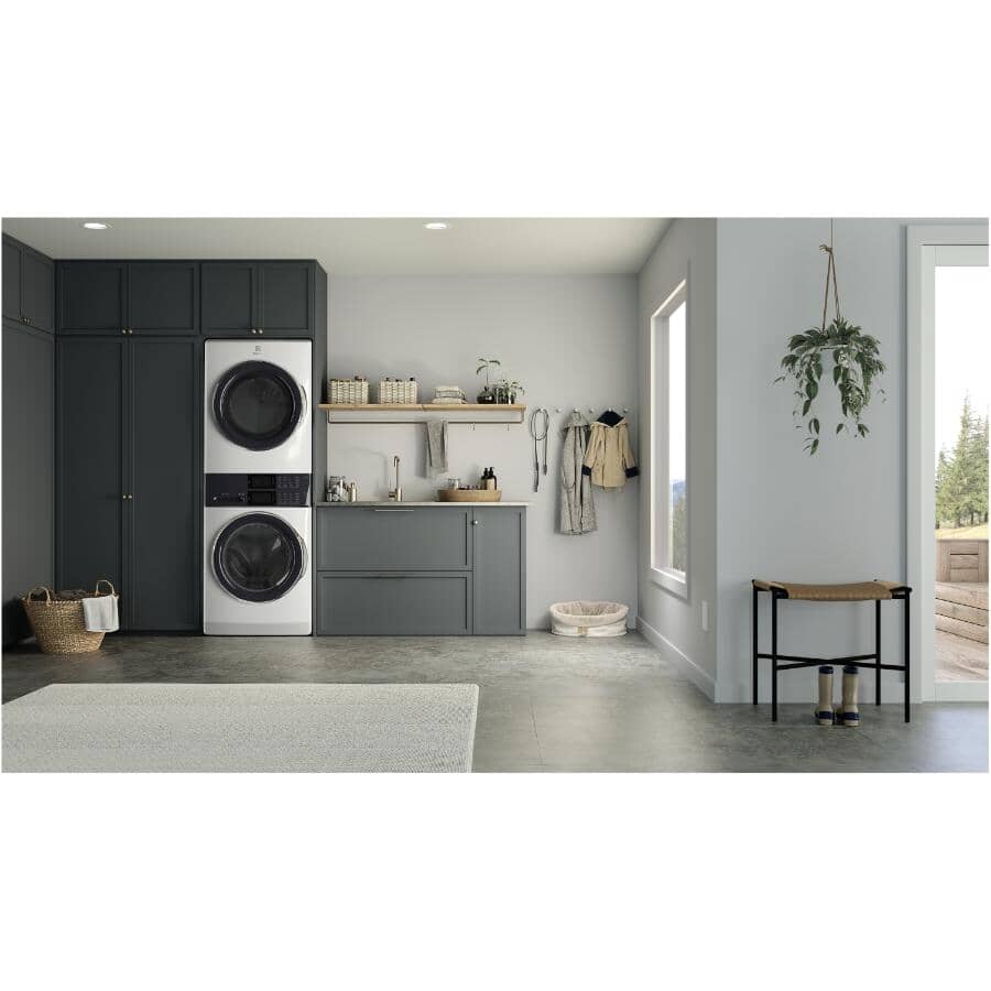ELECTROLUX 27" Laundry Tower with 5.2 cu. ft. Front Load Washer & 8 cu ...