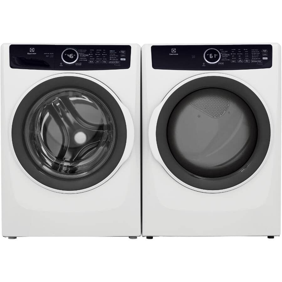 ELECTROLUX 27" 8.0 cu. ft. Electric Front Load Steam Dryer (ELFE743CAW ...