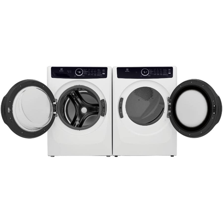 ELECTROLUX 27" 8.0 cu. ft. Electric Front Load Steam Dryer (ELFE743CAW ...