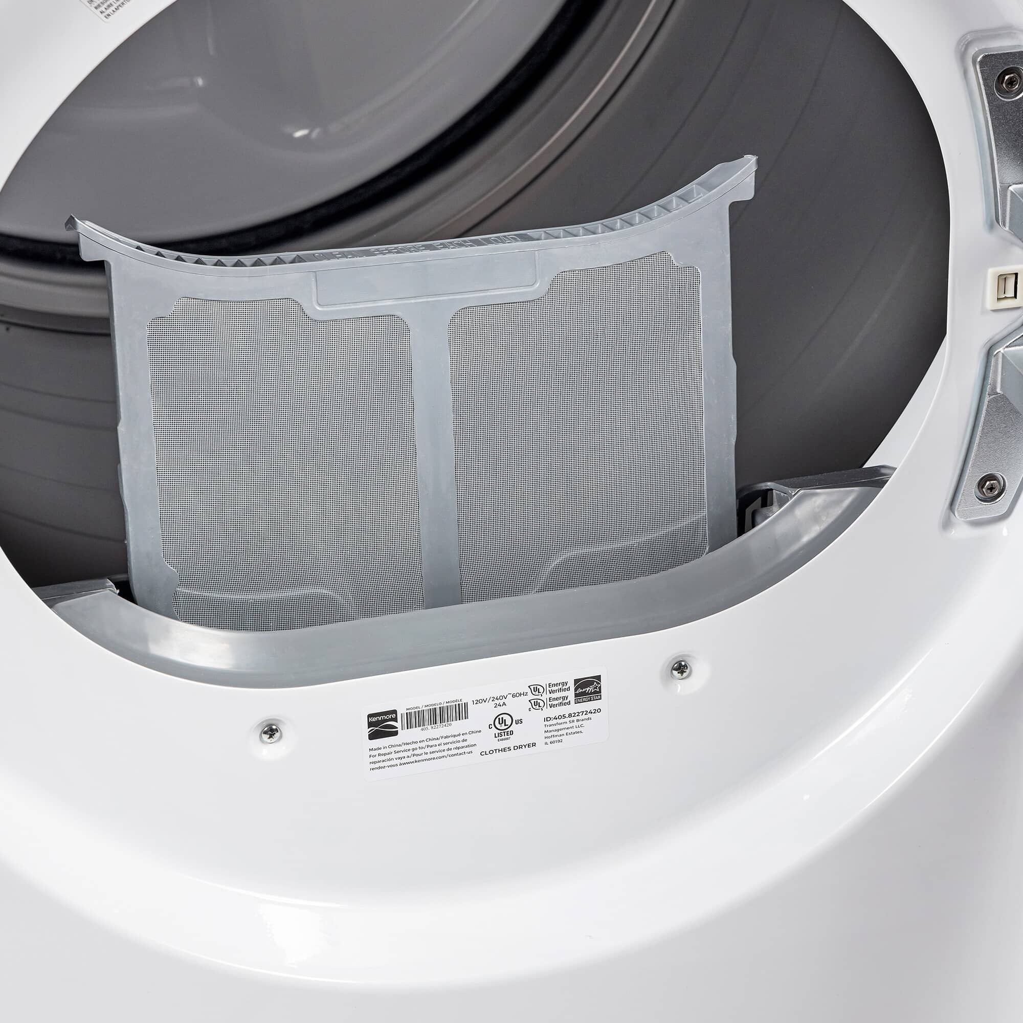 KENMORE 27" 8.0 cu. ft. Electric Front Load Dryer (26-82282) | Home ...