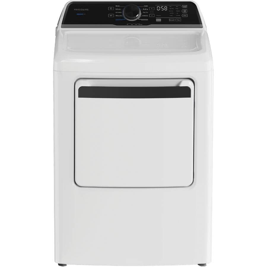 FRIGIDAIRE 27" 7 cu. ft. Electric Front Load Dryer (FLVE752CBW) | Home ...