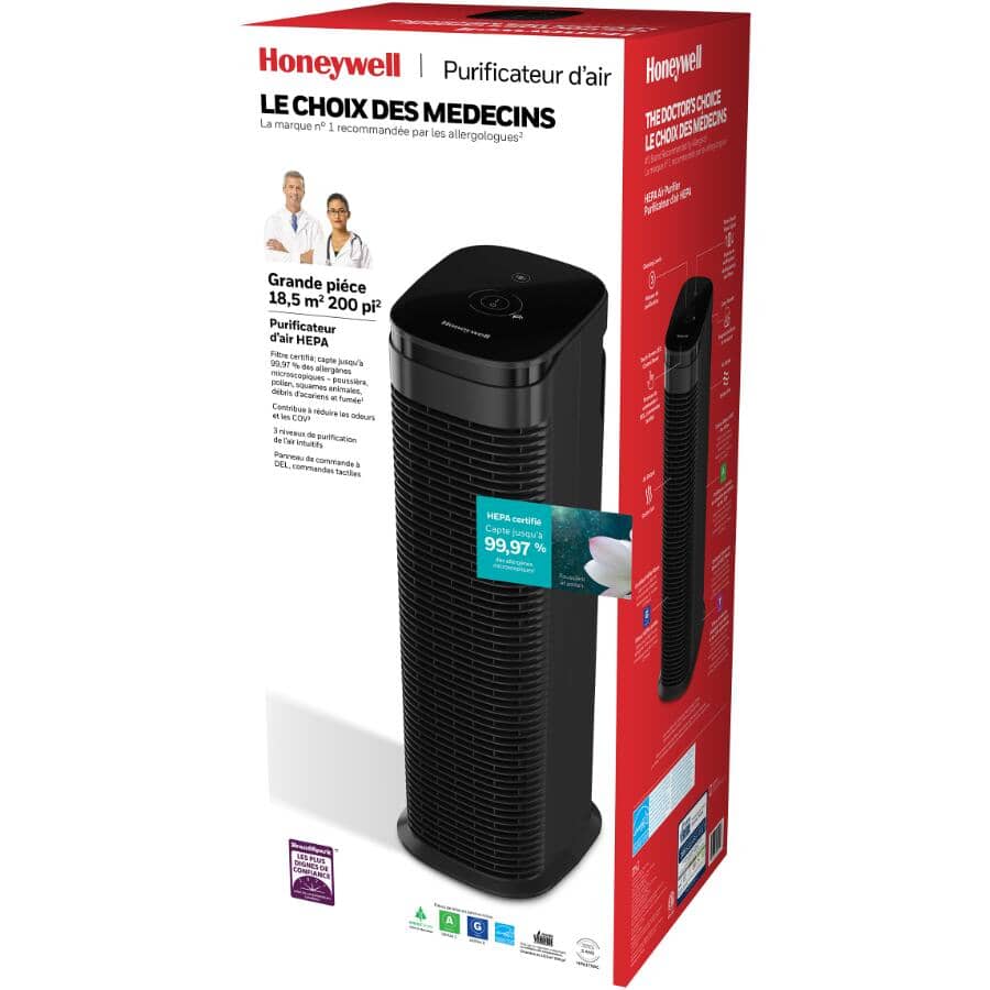HONEYWELL True HEPA Tower Air Purifier with Allergen Remover | Home ...