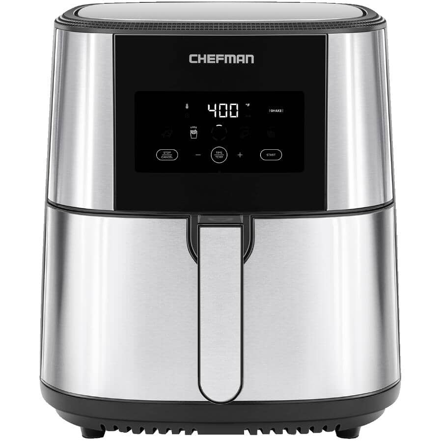 CHEFMAN TurboFry Touch Digital Air Fryer with Removable Basket Divider ...