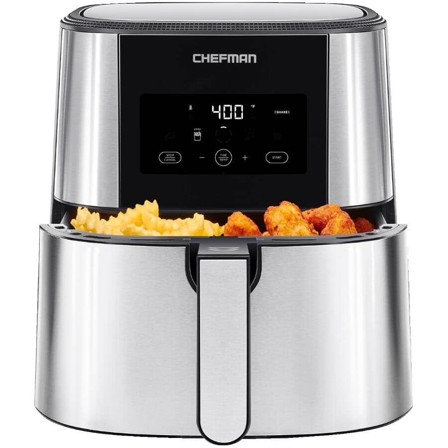 CHEFMAN TurboFry Touch Digital Air Fryer with Removable Basket Divider ...