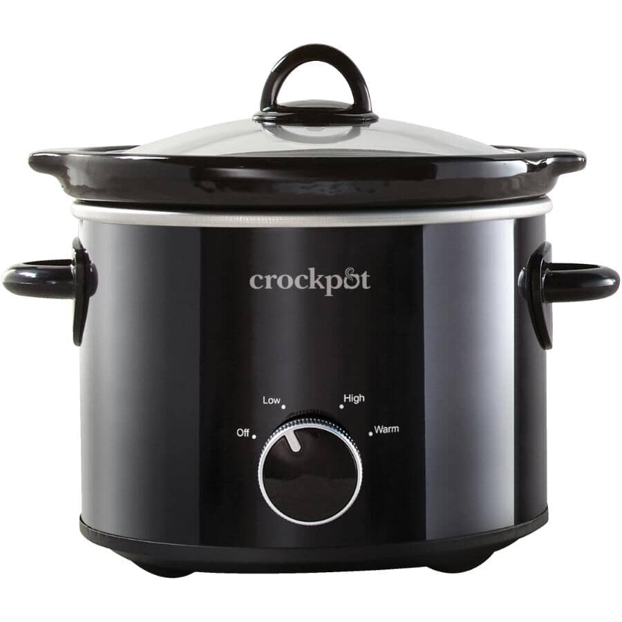 CROCKPOT Manual Slow Cooker - Black, 2 Qt | Home Hardware