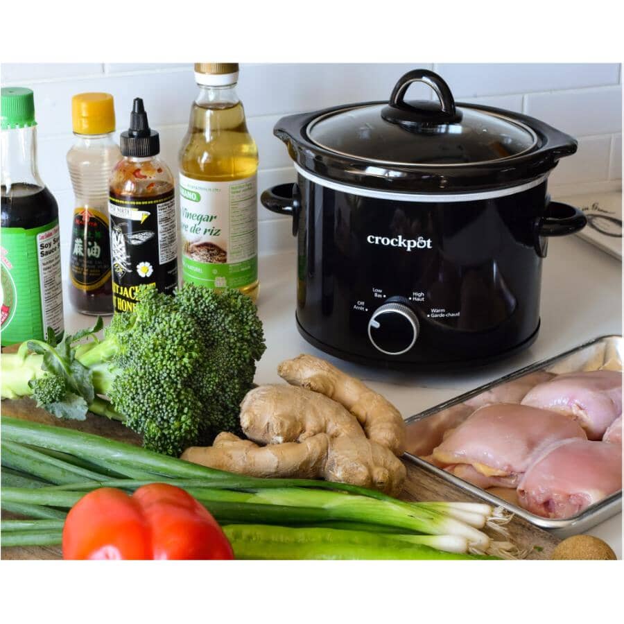 CROCKPOT Manual Slow Cooker - Black, 2 Qt | Home Hardware