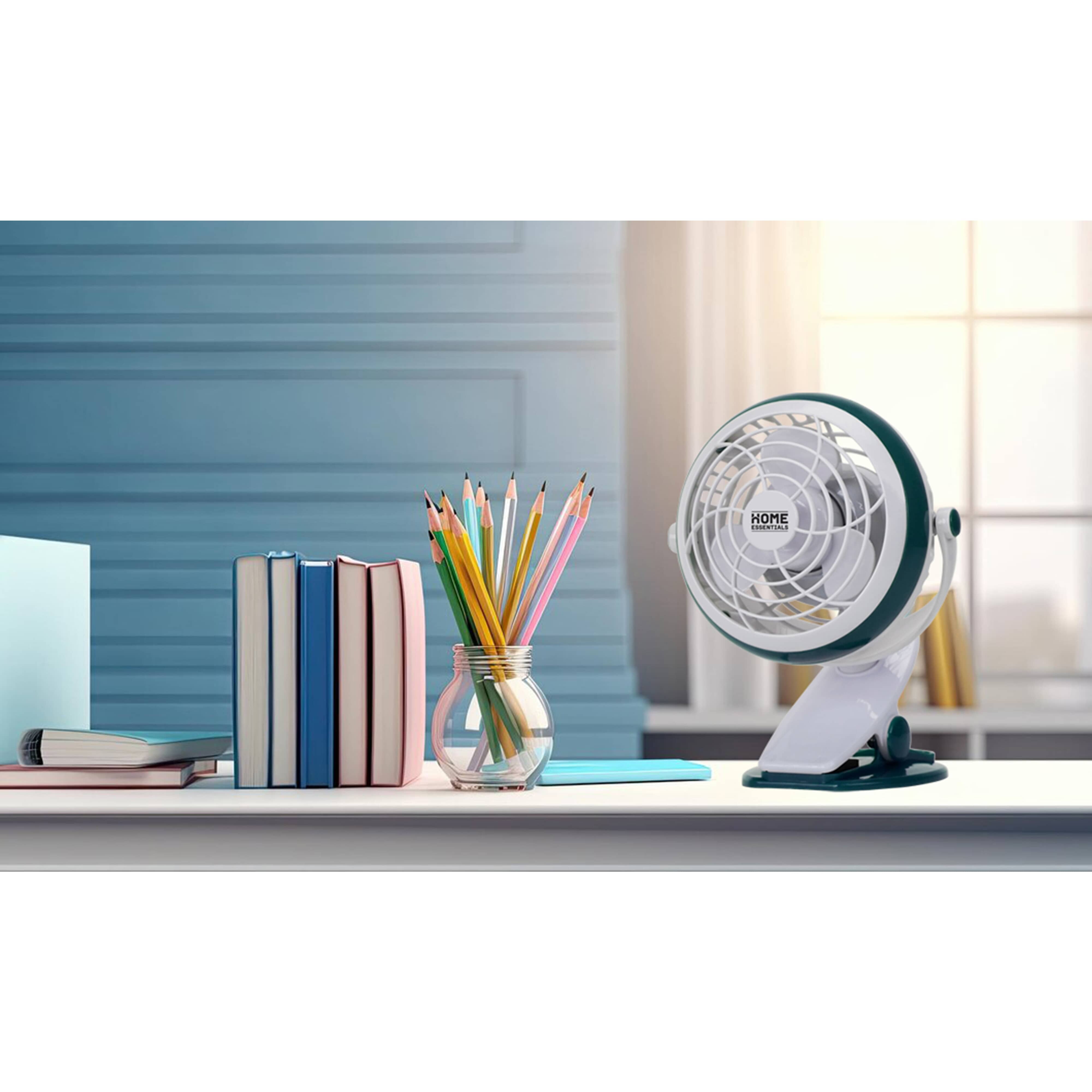HOME ESSENTIALS 4" Personal USB Table Top Fan with Clip | Home Hardware
