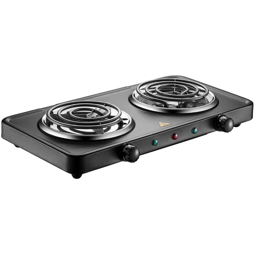 SALTON Portable Electric Coil Double Cooktop | Home Hardware