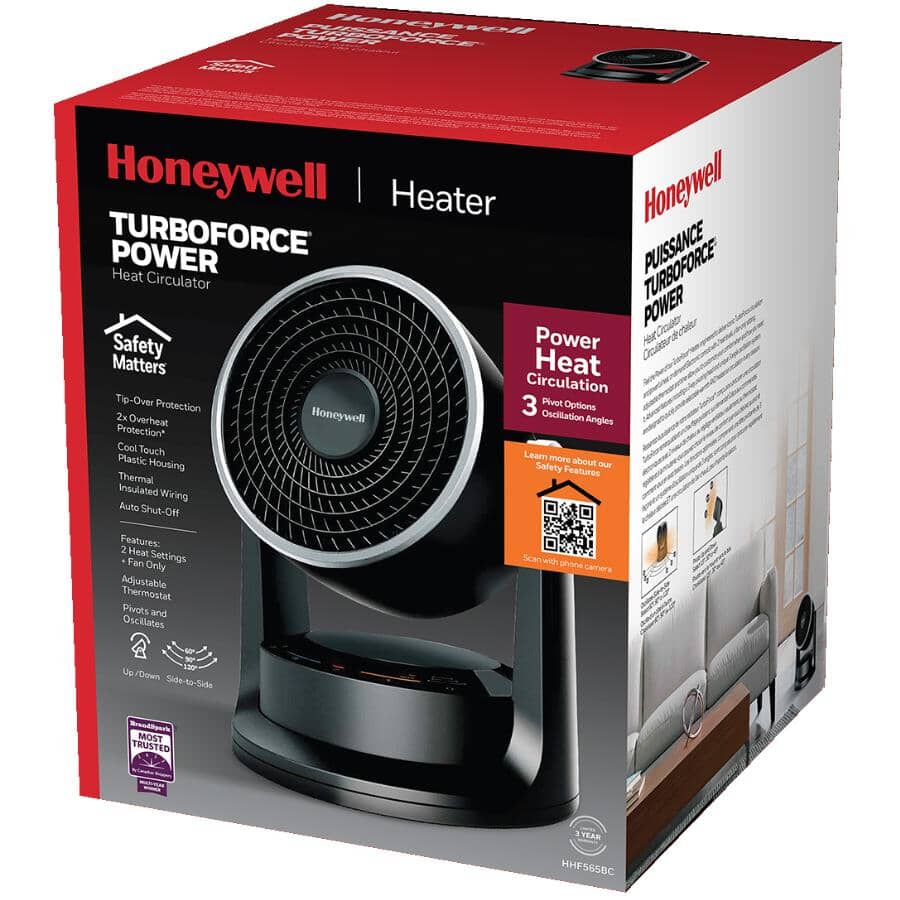 HONEYWELL TurboForce Power Heater - Black | Home Hardware