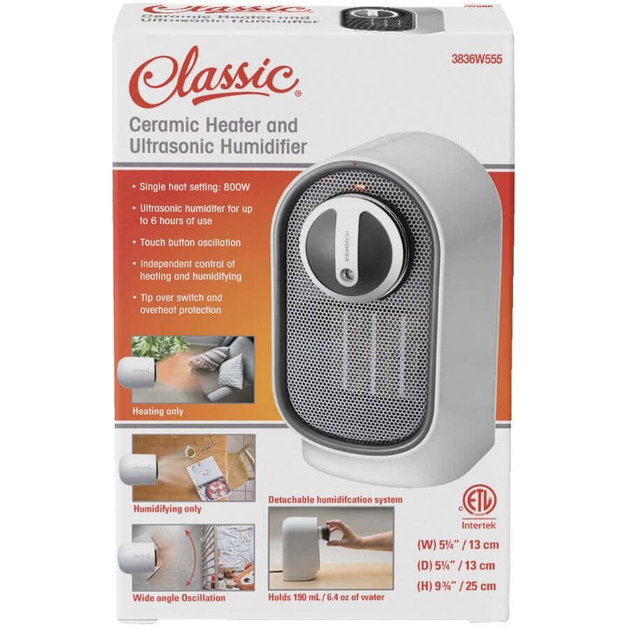 OMNIMAX 800 W Ceramic Heater & Ultrasonic Humidifier | Home Hardware