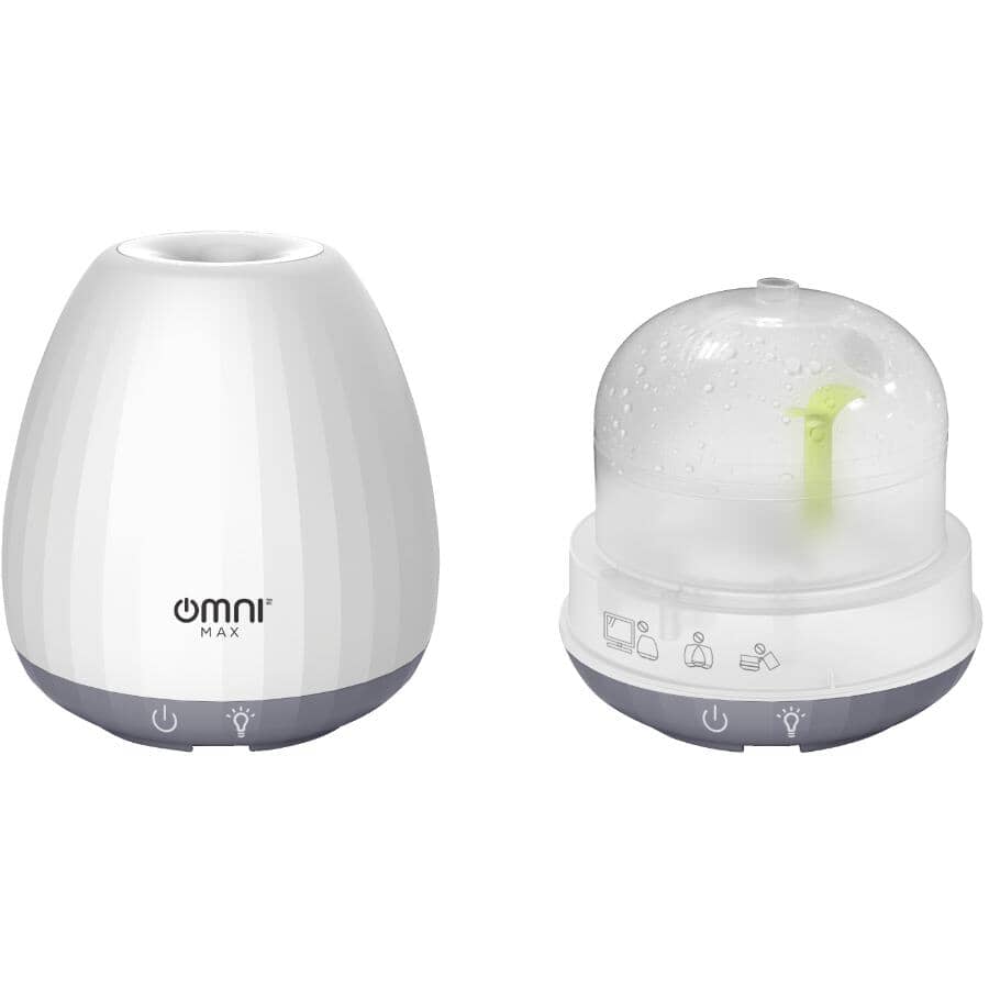 OMNIMAX Personal Ultrasonic Humidifier with LED Light | Home Hardware