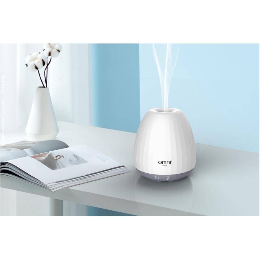 OMNIMAX Personal Ultrasonic Humidifier with LED Light | Home Hardware