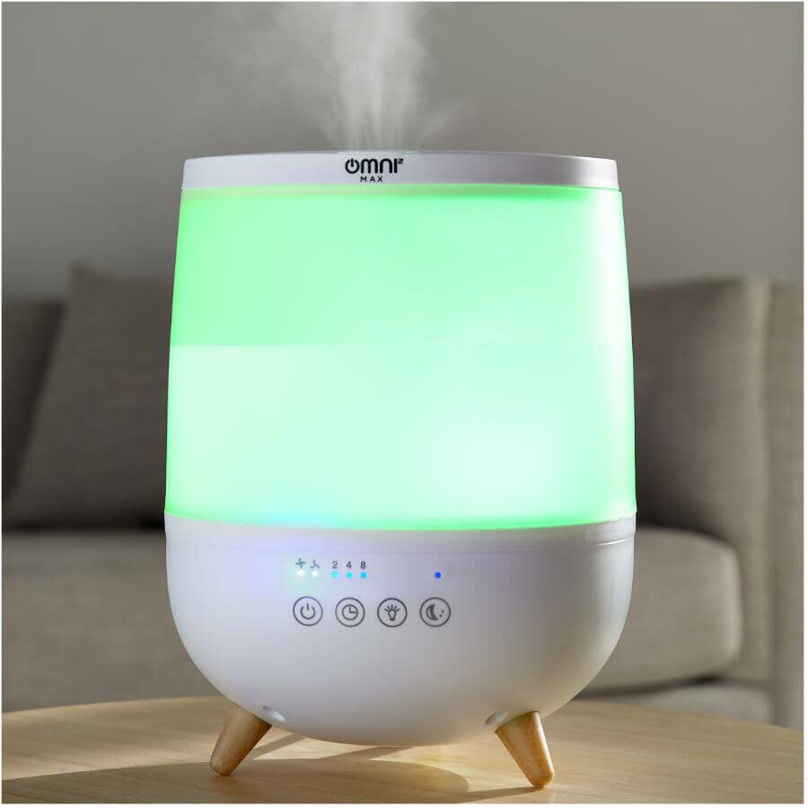 OMNIMAX Top Fill Ultrasonic Humidifier with LED Light | Home Hardware