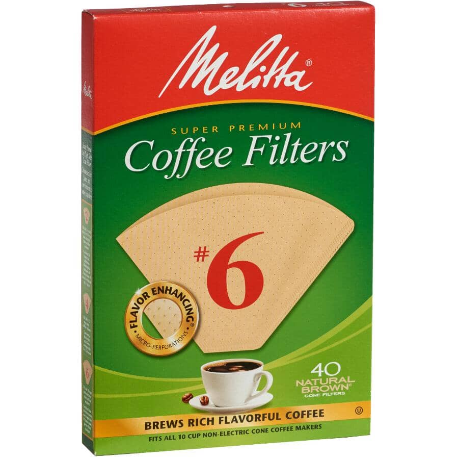 MELITTA #6 Cone Coffee Filters - 40 Pack | Home Hardware
