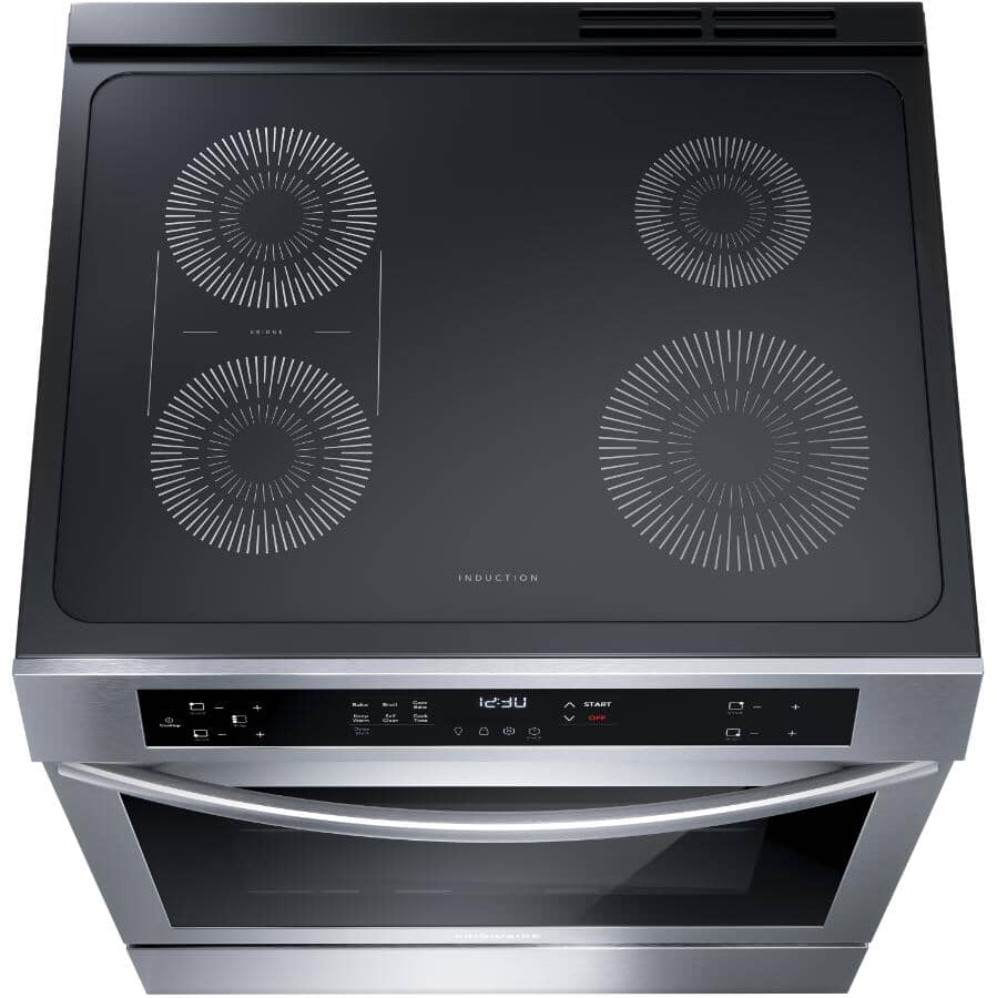 FRIGIDAIRE 30" 5.3 cu. ft. Freestanding Smooth Top Electric Induction ...