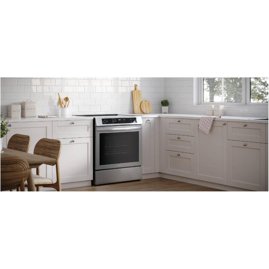 FRIGIDAIRE 30" 5.3 cu. ft. Freestanding Smooth Top Electric Induction ...