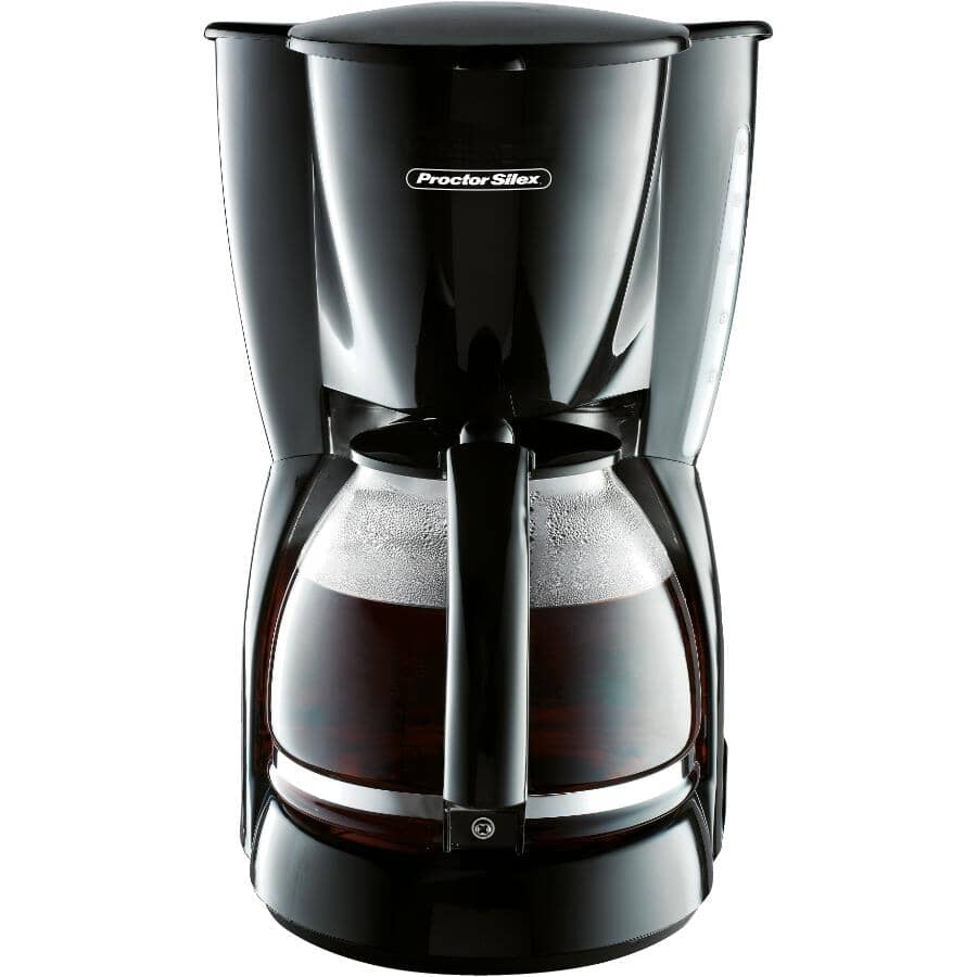 PROCTOR SILEX Cone Coffee Maker (49320) - Black, 12 Cup | Home Hardware