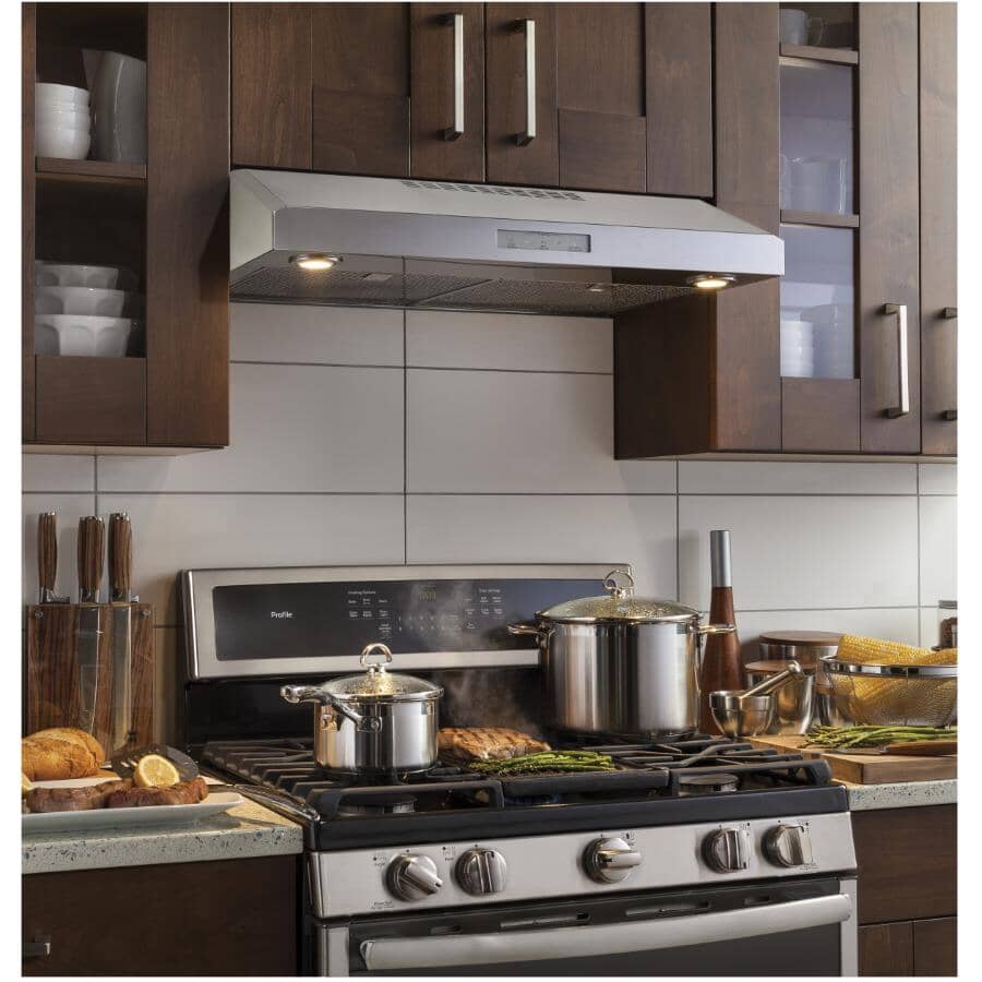 GE PROFILE 30" 390 Max CFM Overhead Range Hood | Home Hardware