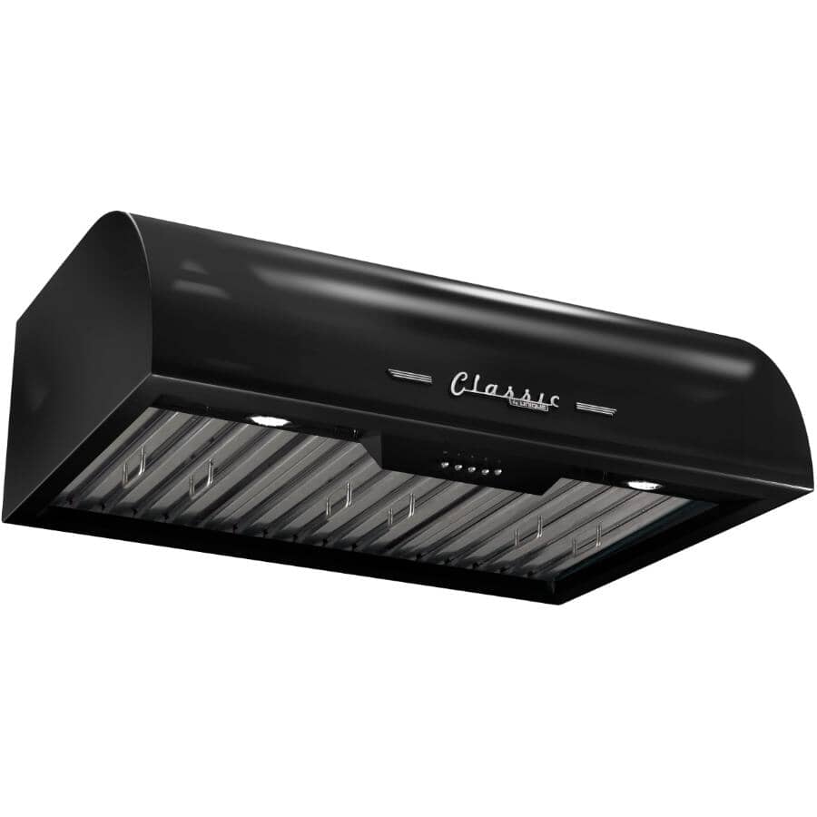 UNIQUE APPLIANCES 30" Classic Retro Under Cabinet Range Hood with LED ...