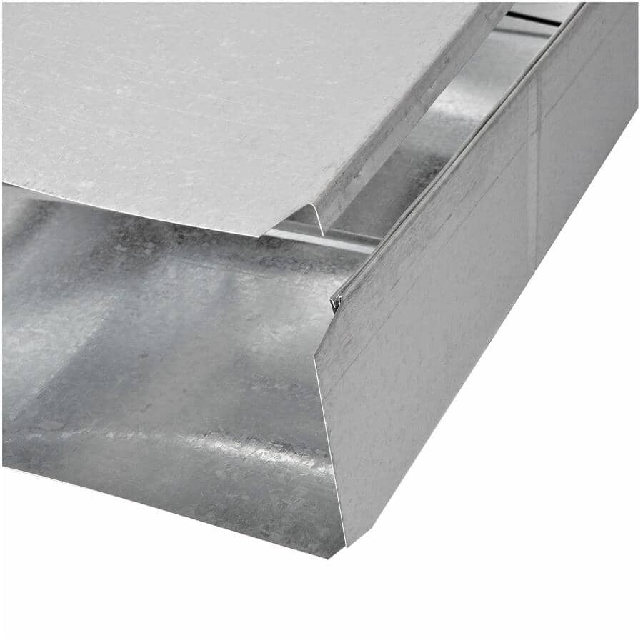 IMPERIAL MANUFACTURING 3-1/4" x 10" x 48" Half Piece Stack Duct | Home ...