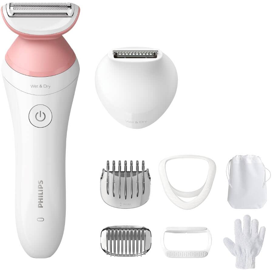 PHILIPS Lady Shaver Series 6000 Cordless Shaver with Wet and Dry Use ...