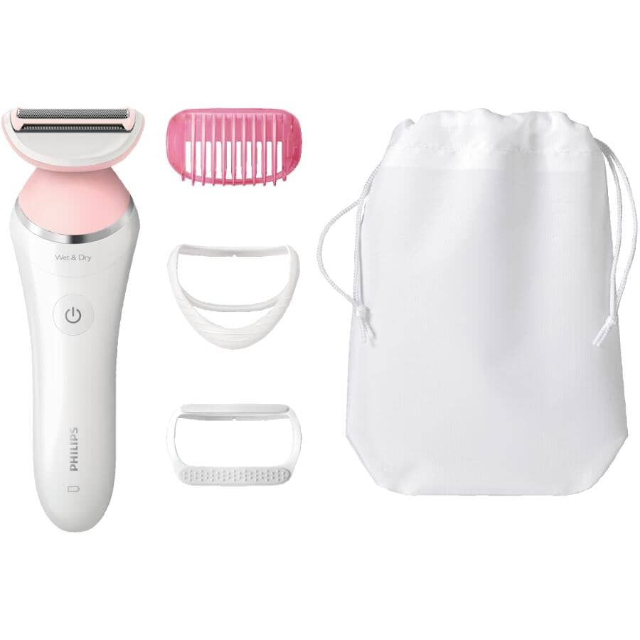 PHILIPS Lady Shaver Series 6000 Cordless Shaver with Wet and Dry Use ...