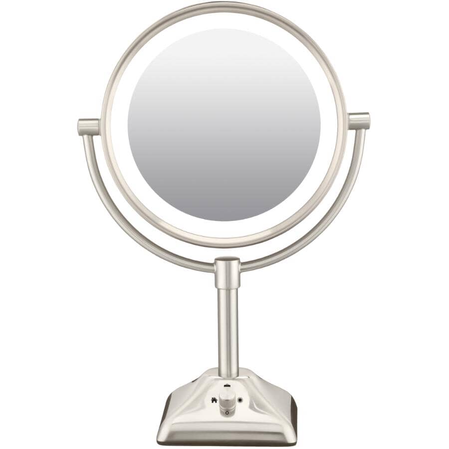CONAIR 1x+10x Round Table Top Lighted Makeup Mirror | Home Hardware