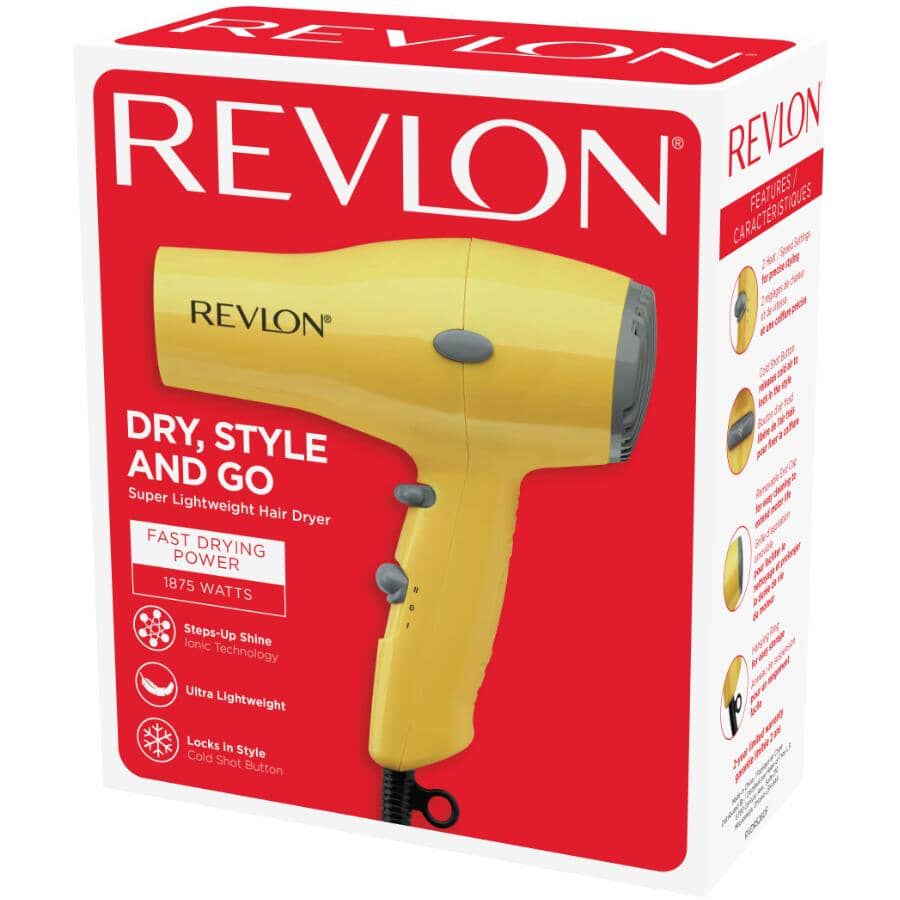 REVLON Dry, Style and Go Super Lightweight Hair Dryer | Home Hardware
