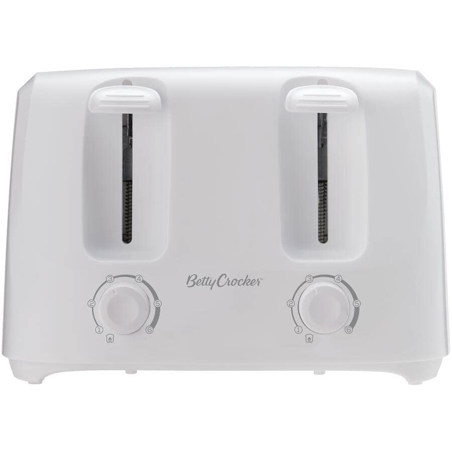 BETTY CROCKER My Kitchen 4 Slice Cool Wall Toaster | Home Hardware