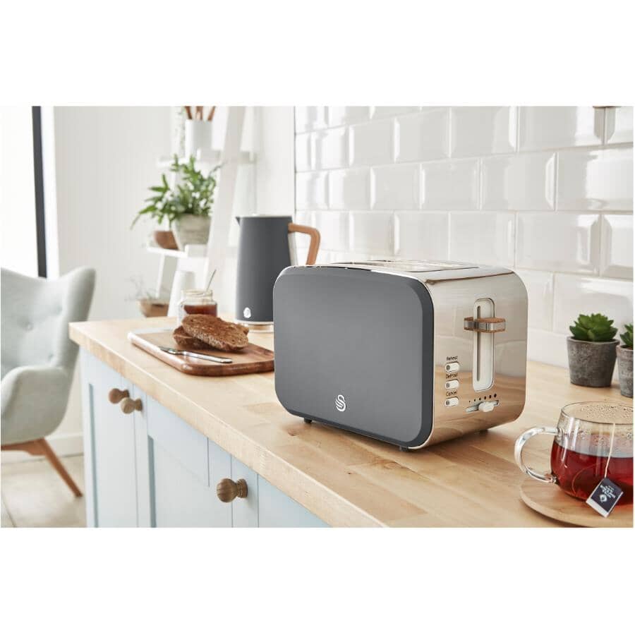 Swan Nordic 2-Slice Toaster - Slate Grey | Home Hardware