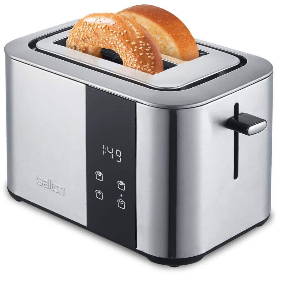 SALTON 2 Slice Digital Countdown Stainless Steel Toaster | Home Hardware