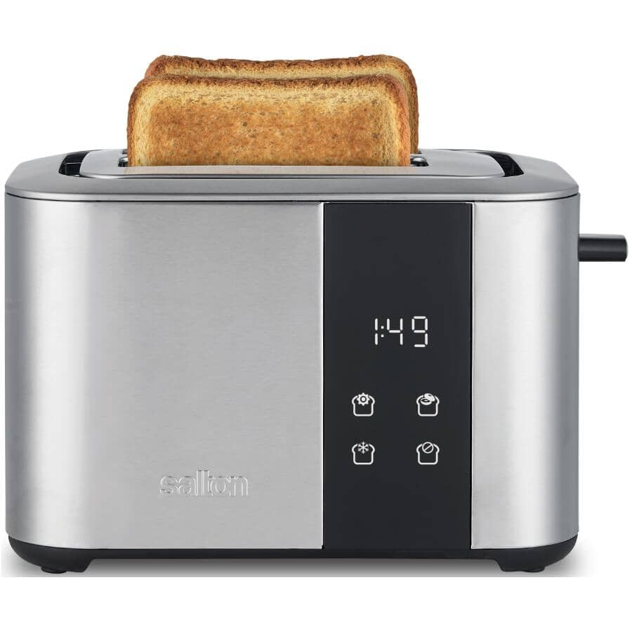 SALTON 2 Slice Digital Countdown Stainless Steel Toaster | Home Hardware
