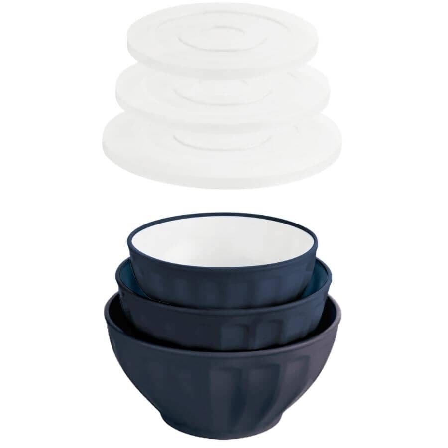 PHANTOM CHEF Plastic Mixing Bowl Set with Lids | Home Hardware
