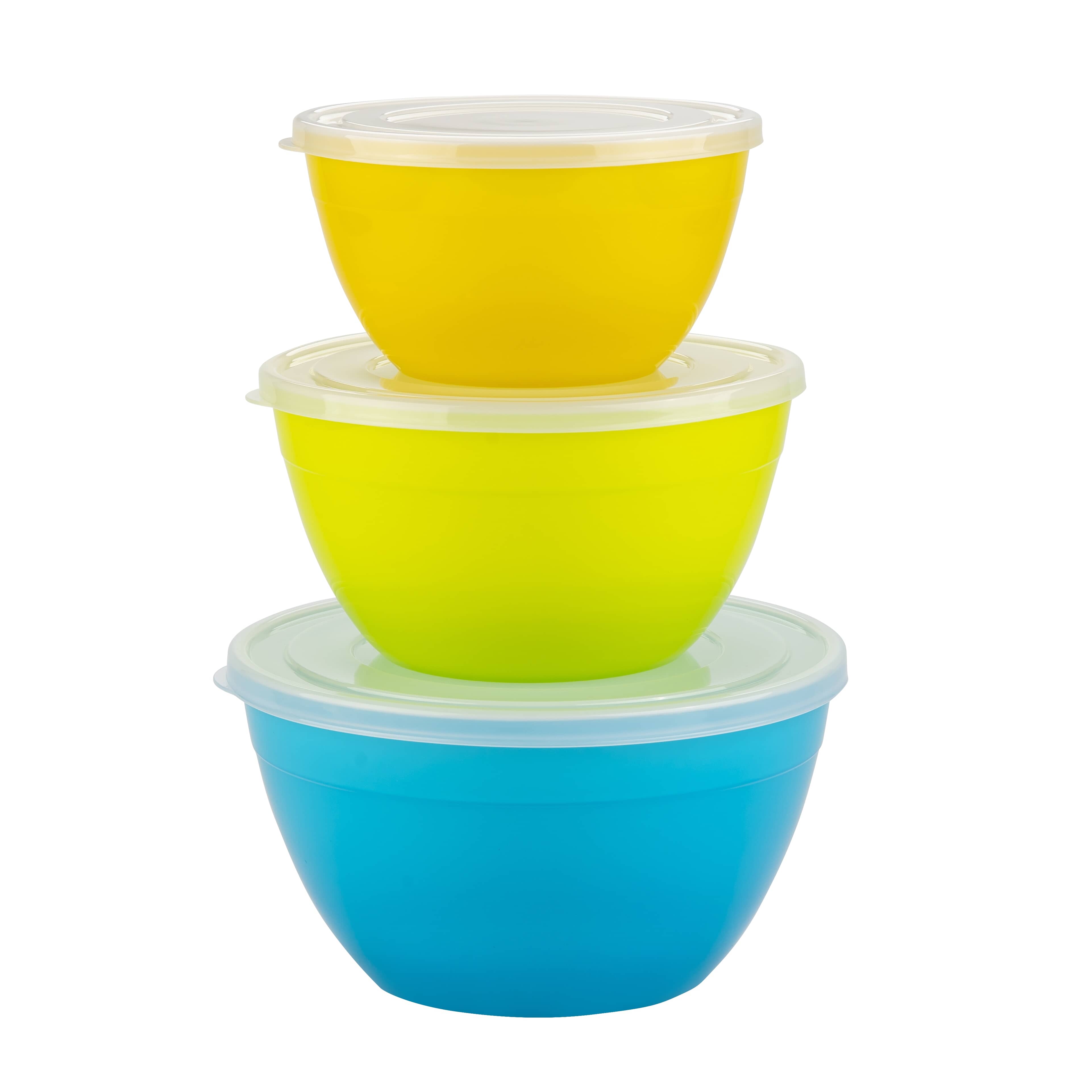 HOME ESSENTIALS Plastic Mixing Bowl Set with Lids | Home Hardware