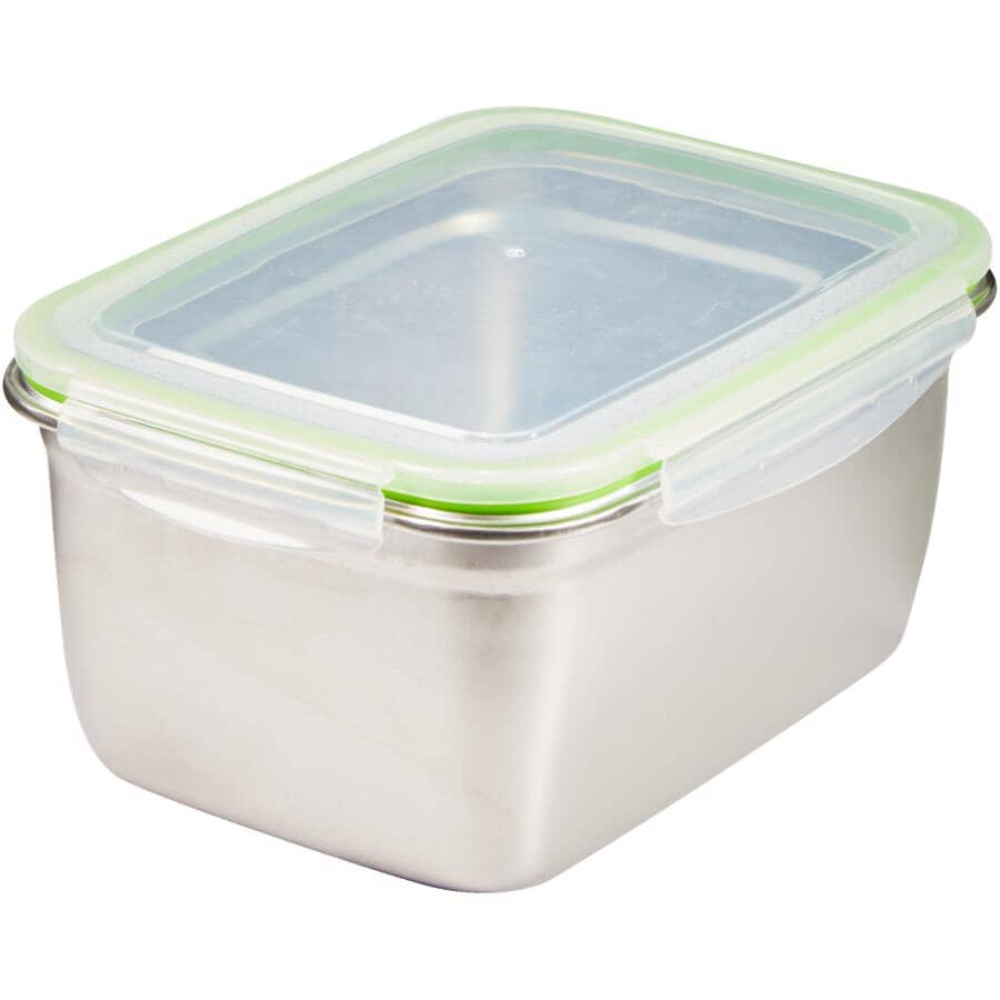 MOSAIC Rectangle Stainless Steel Storage Dish with Snap-On Lid | Home ...