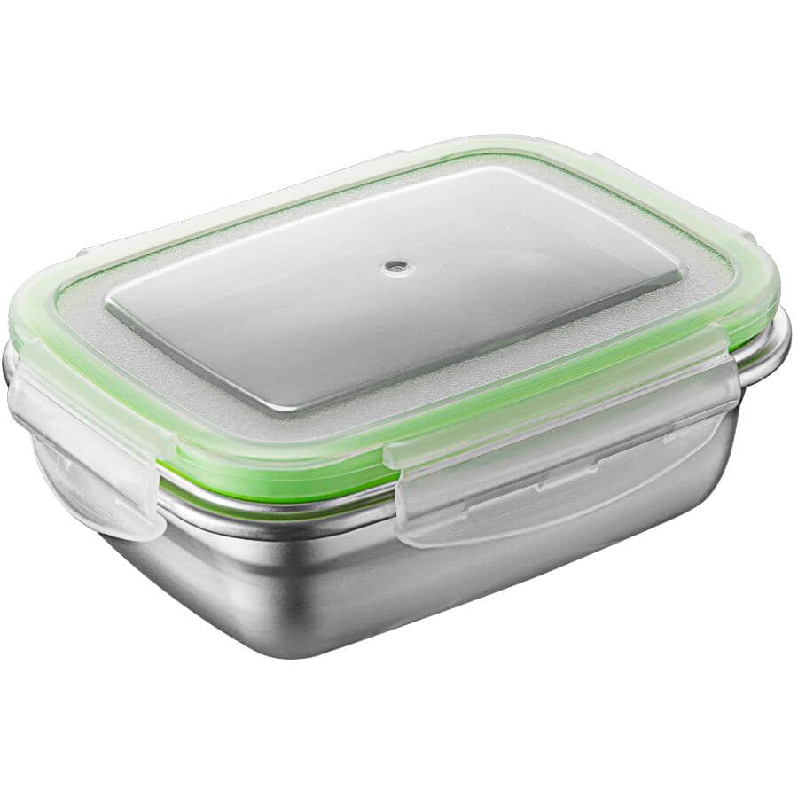 MOSAIC Rectangle Stainless Steel Storage Dish with Snap-On Lid | Home ...