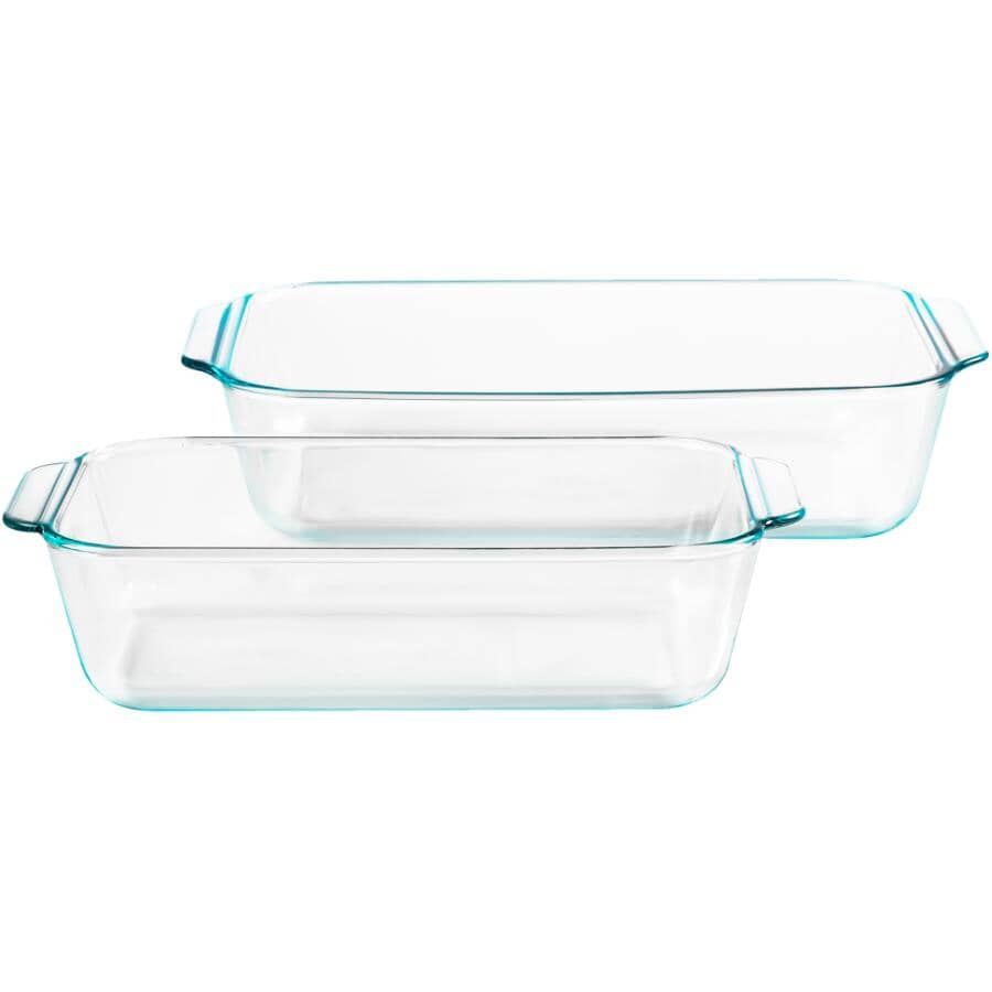 PYREX 2 Piece Deep Oblong Glass Bakeware Set | Home Hardware