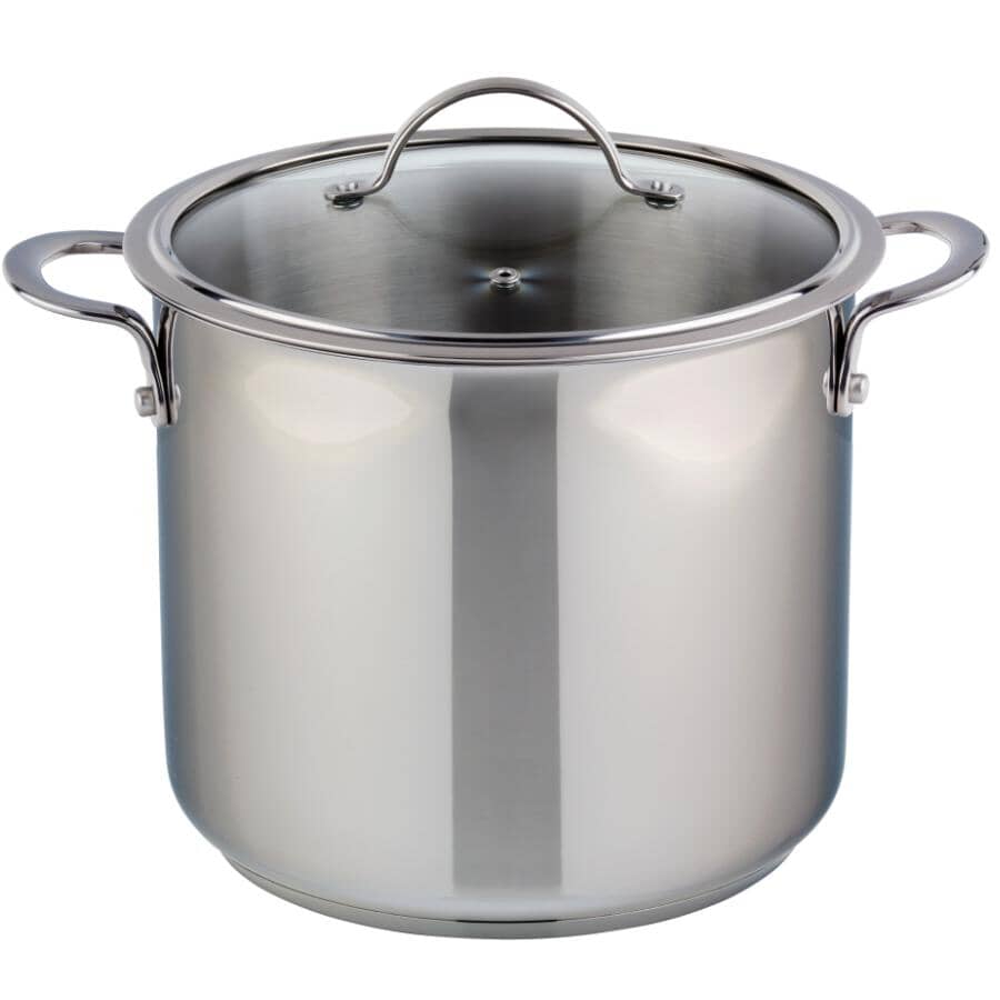 MOSAIC Stainless Steel Stockpot with Glass Lid | Home Hardware
