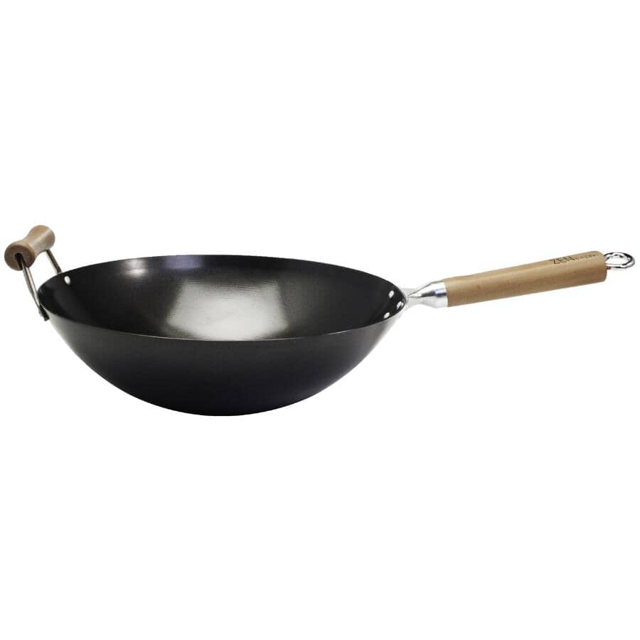 ZEN CUIZINE Carbon Steel Non-Stick Wok | Home Hardware