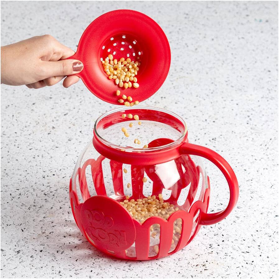 TASTY Glass Microwave Popcorn Popper | Home Hardware