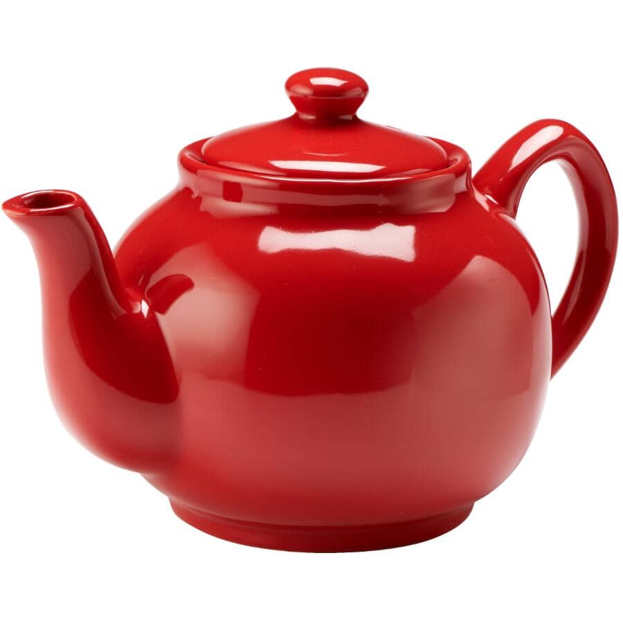 MAISON PLUS Stoneware Teapot - Red, 1 L | Home Hardware