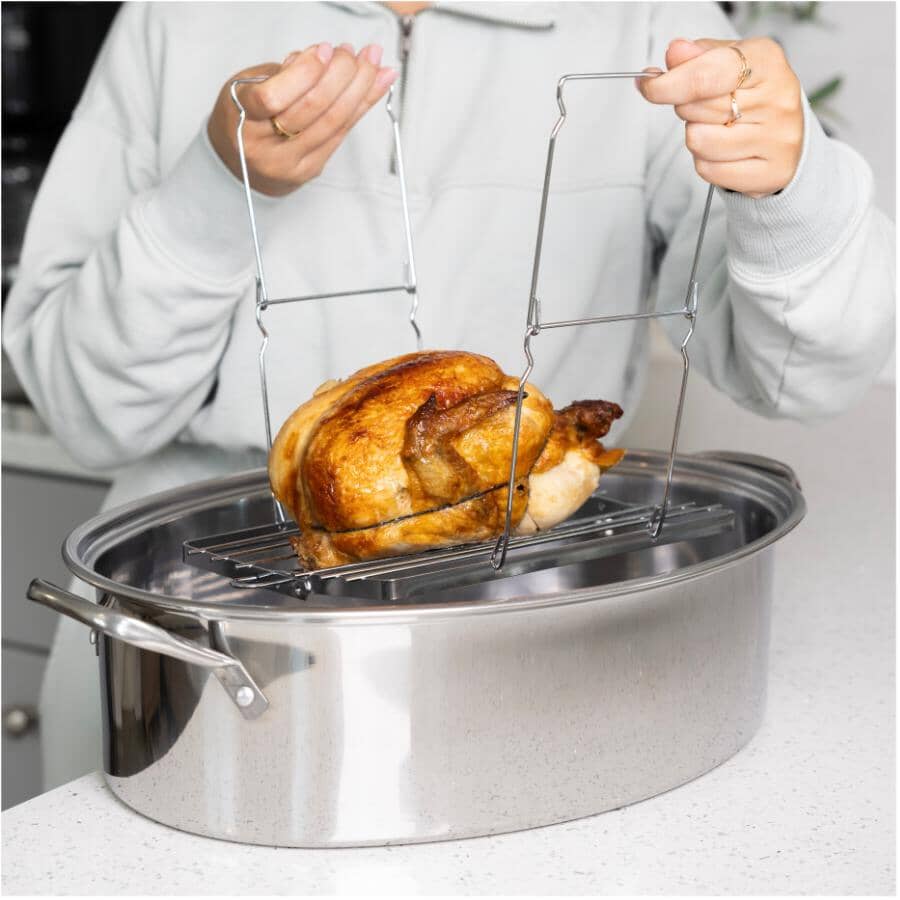 FOX RUN BRANDS Chrome Turkey & Roast Lifter | Home Hardware