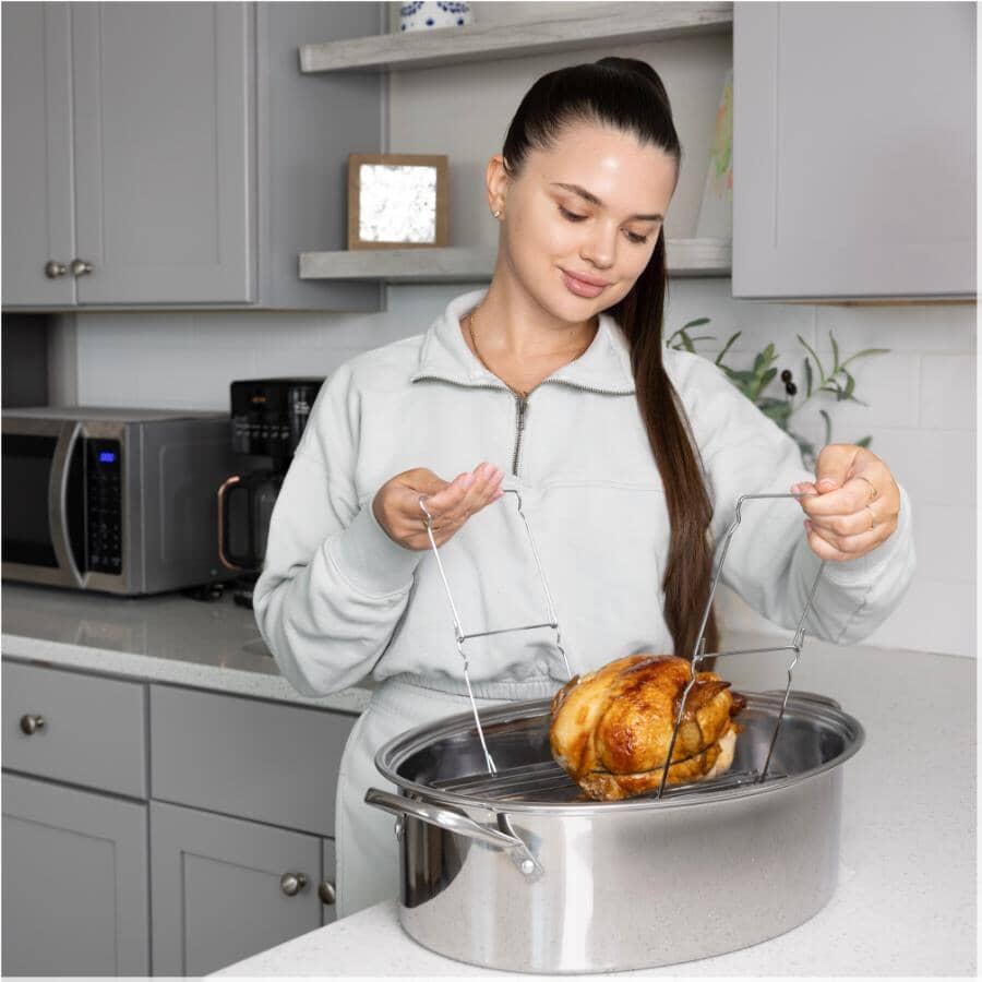 FOX RUN BRANDS Chrome Turkey & Roast Lifter | Home Hardware
