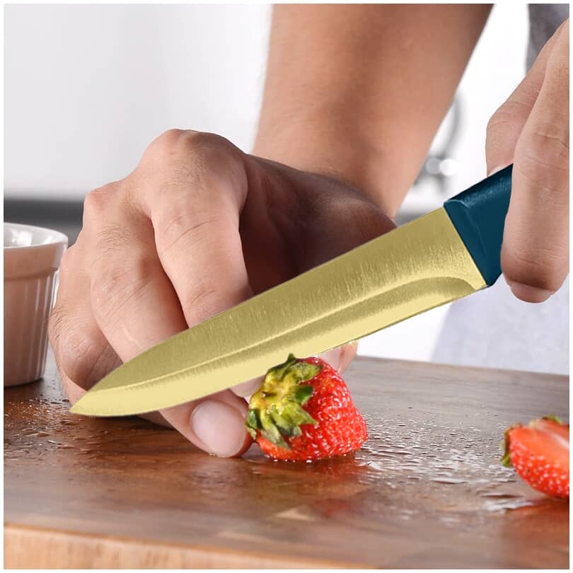 PHANTOM CHEF Kitchen Knife Set with Sheaths & Cutting Board | Home Hardware